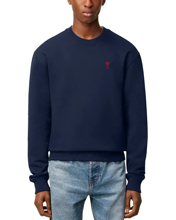 Ami Regular Fit De Coeur Sweatshirt - Night Blue