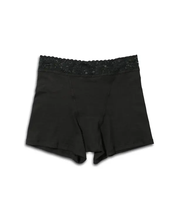 Hanky Panky Cotton Boxer Brief - Black