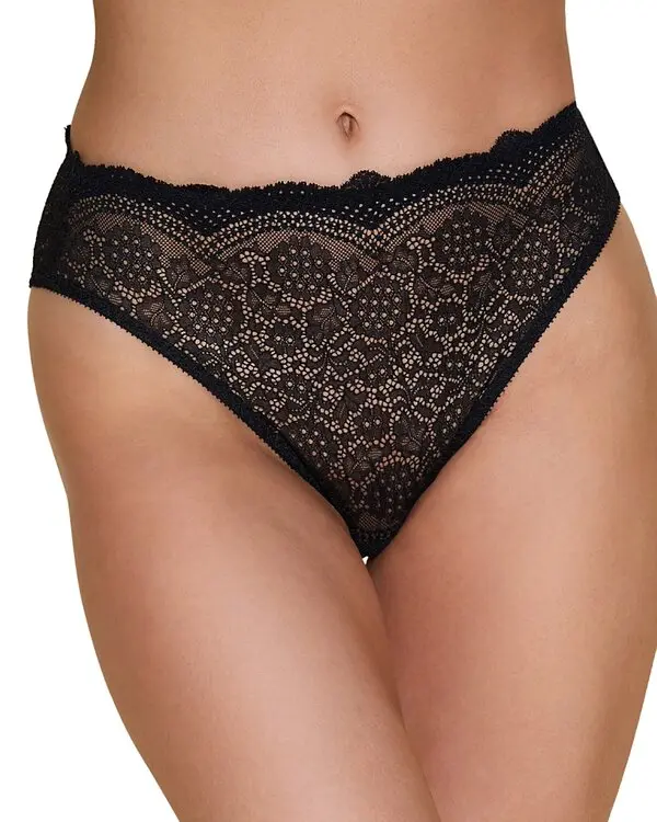 Cosabella Forte High-rise Bikini Bottom - Black