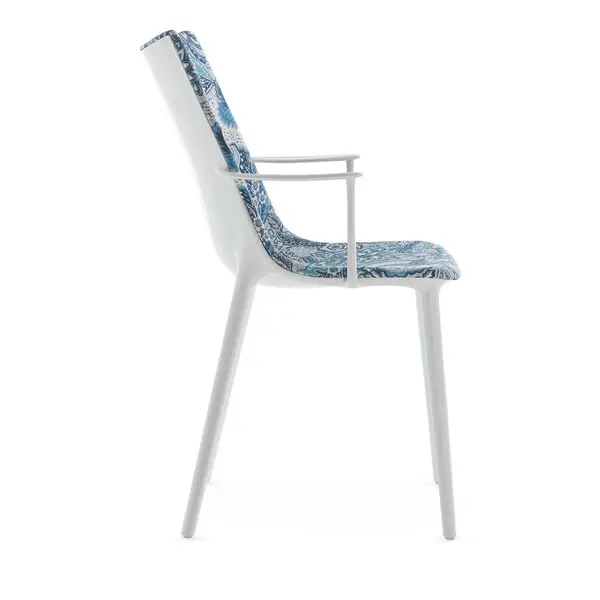 KARTELL H. H.h. Upholstered Fabric Chair - White/ink