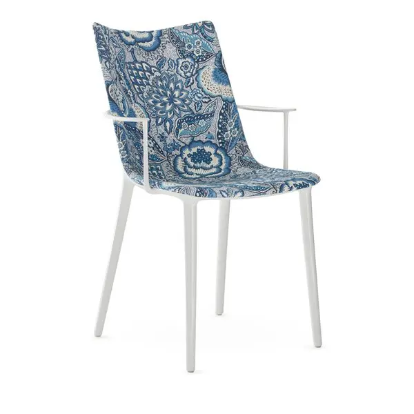 KARTELL H. H.h. Upholstered Fabric Chair - White/ink