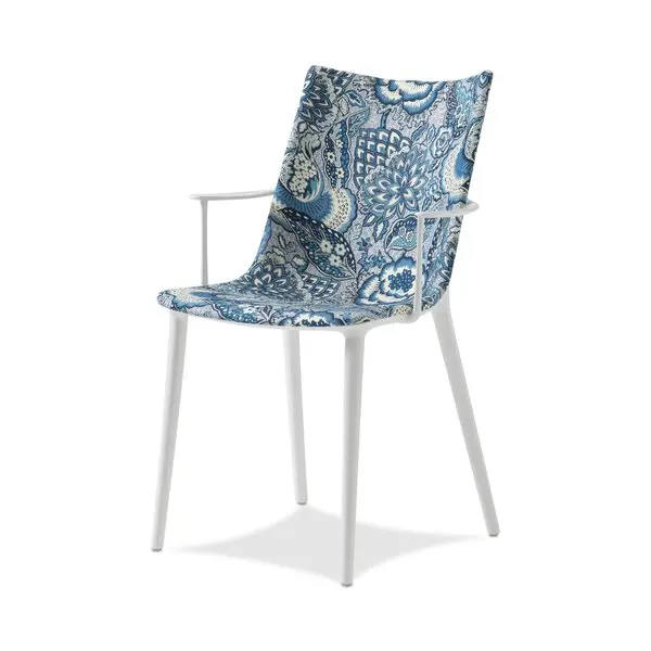 KARTELL H. H.h. Upholstered Fabric Chair - White/ink