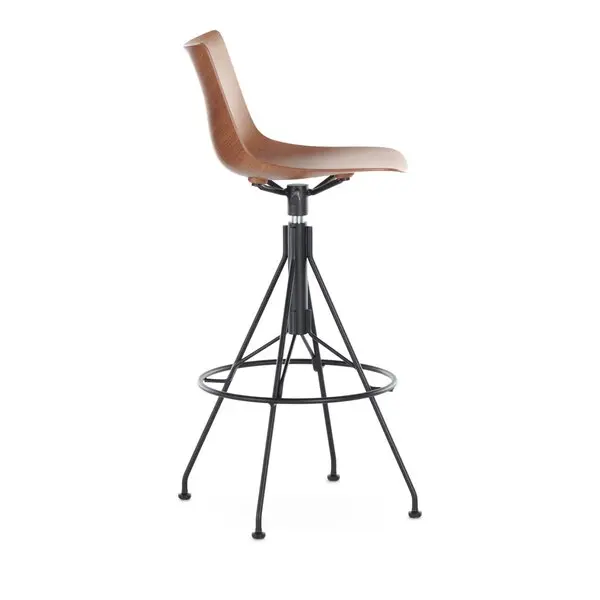 KARTELL C. Koya Stool - Dark Wood/black