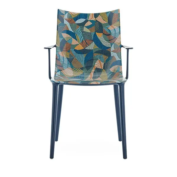 KARTELL H. H.h. Graphic Impression Chair - Blue Ink-ochre