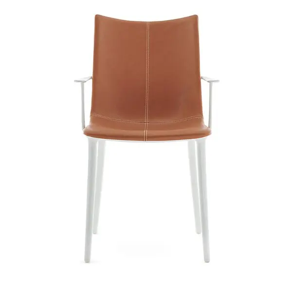 KARTELL H. H.h. Leather Chair - White/leather