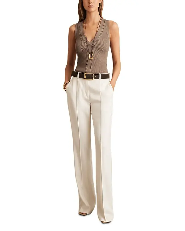 REISS Lanette Craft Stitch Vest Top