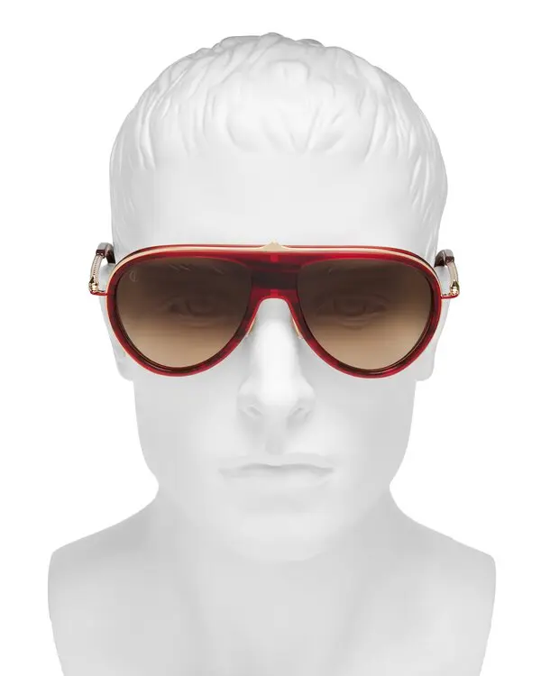 CHRISTIAN LOUBOUTIN Pilot Sunglasses 61mm