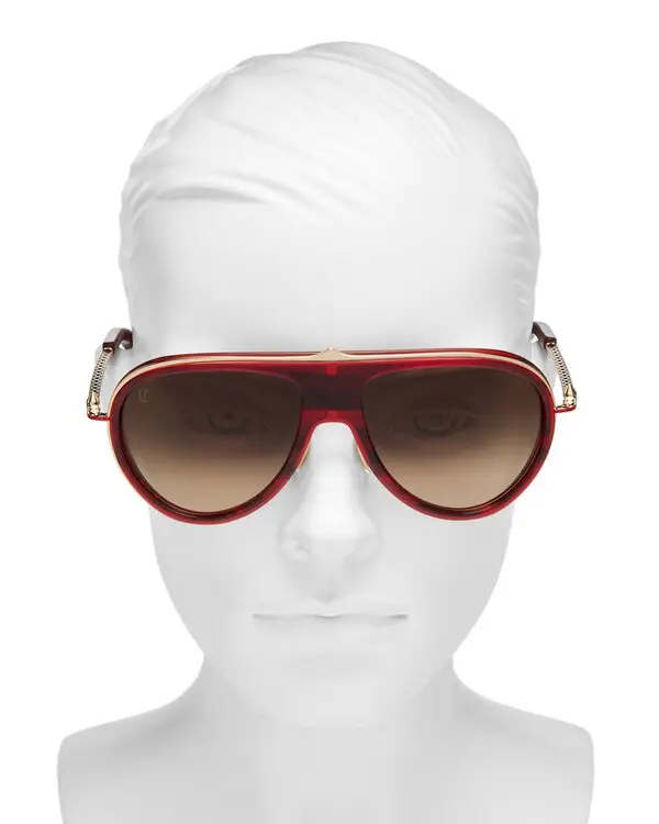 CHRISTIAN LOUBOUTIN Pilot Sunglasses 61mm