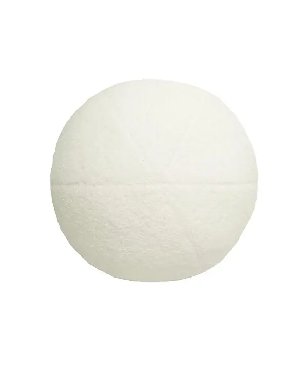 TOV FURNITURE Boba Faux Shearling 14 Ball Pillow - Cream