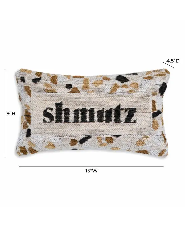 TOV FURNITURE Shmutz Jacquard Cotton Pillow