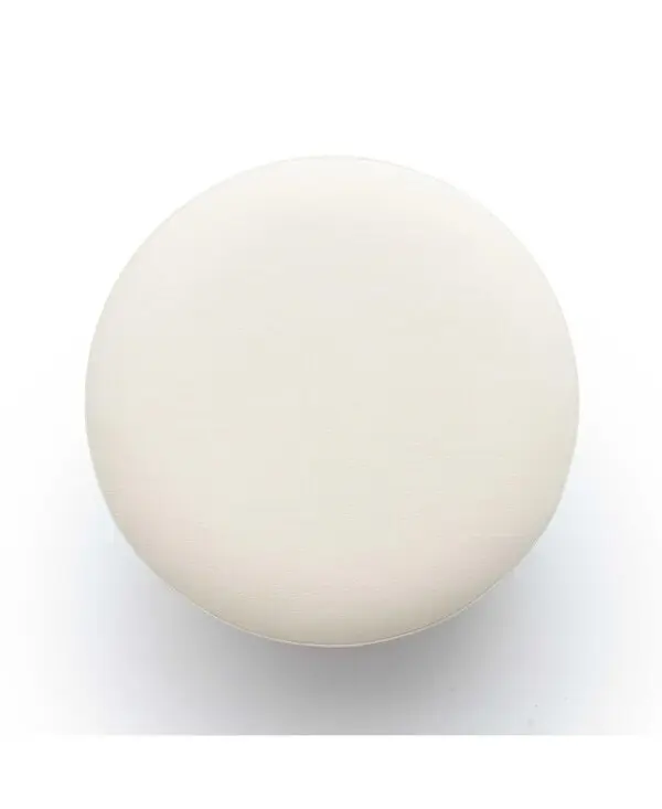 TOV FURNITURE Dex Upcycled Fabric Ottoman - Cream