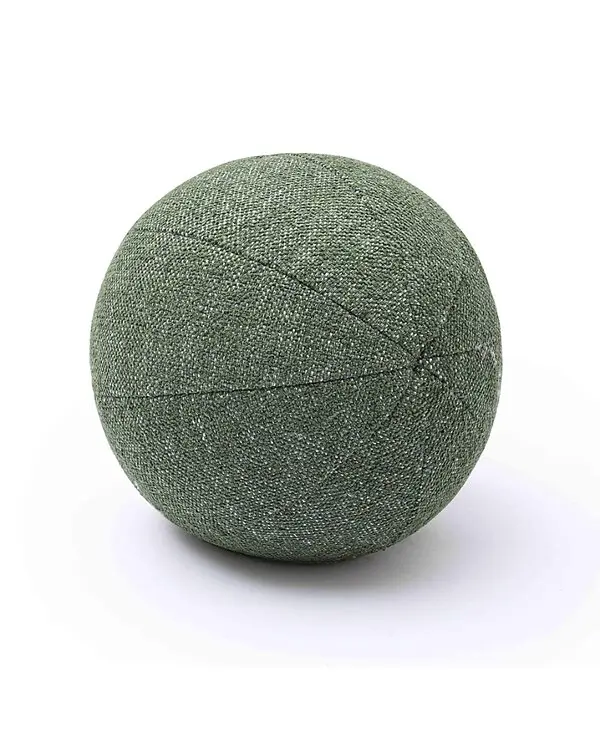 TOV FURNITURE Boba Textured Basketweave 14 Ball Pillow - Forest Green