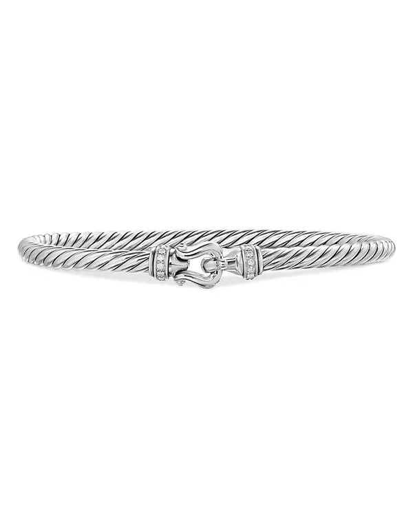 David Yurman Cable Flex Buckle Bracelet - Silver
