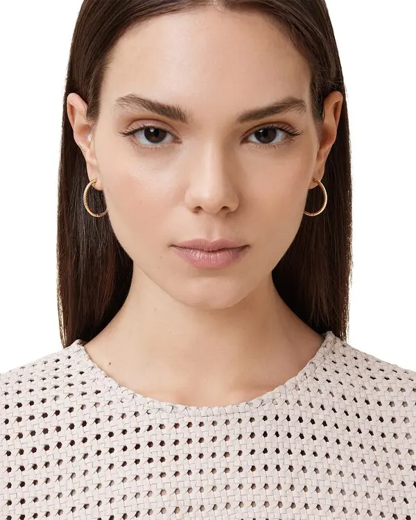 ALLSAINTS Rope Chain Hoop Earrings