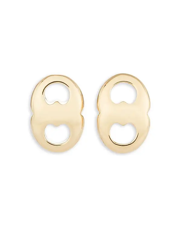 Tory Burch Gemini Link Stud Earrings - Gold