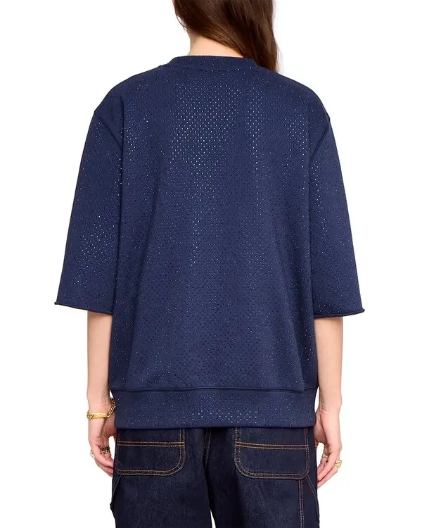 Zadig&Voltaire Edmond Distressed Sweatshirt - Encre