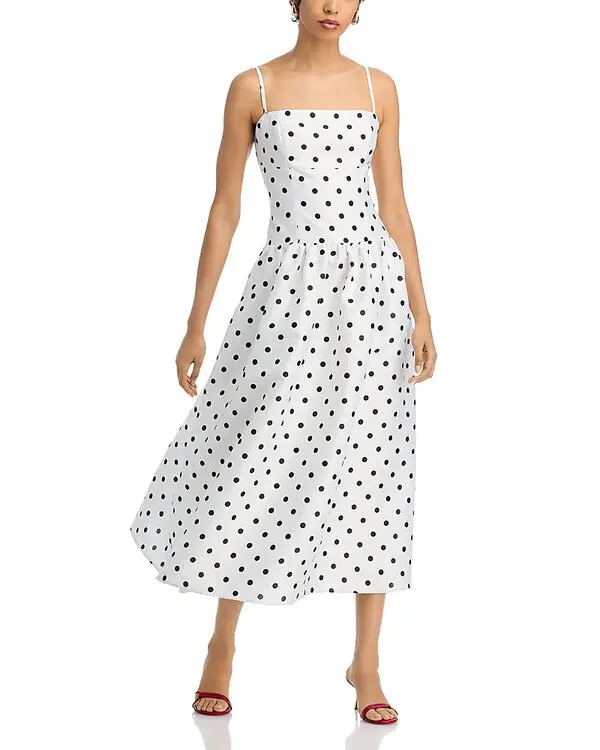 French Connection Polka Dot Midi Dress