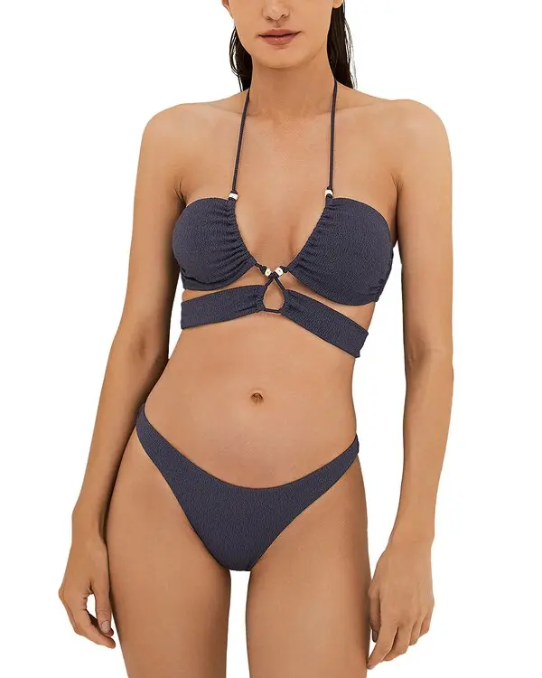 VIX PAULA HERMANNY Firenze Basic Bikini Bottom - Blue