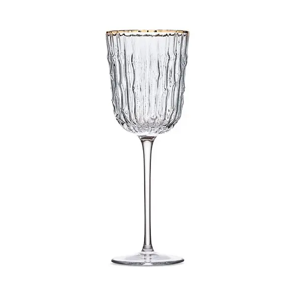 KIM SEYBERT Bamboo Wine Glasses, Set Of 4 - Clear/gold