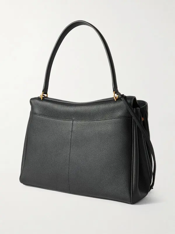 Balenciaga Rodeo Medium Textured-leather Shoulder Bag - Black