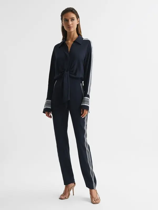 REISS Selma Long Sleeve Jumpsuit