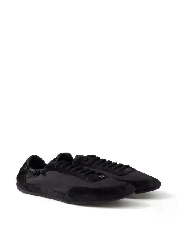 Prada Re-nylon Suede Sneakers - Black