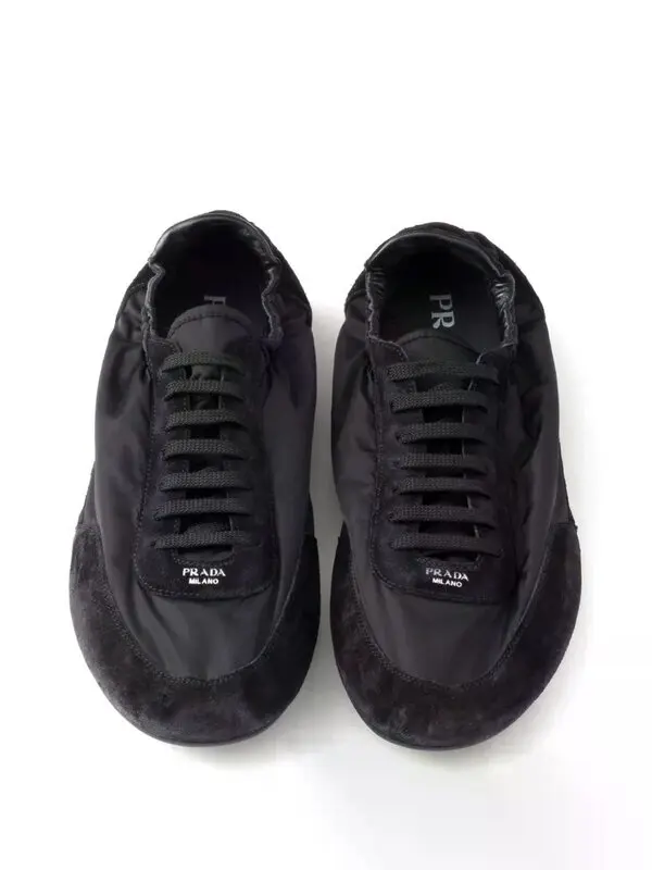 Prada Re-nylon Suede Sneakers - Black