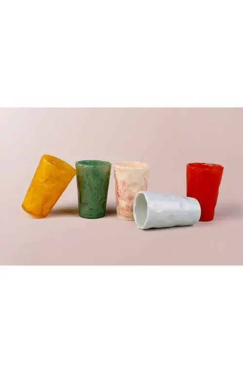 CASA AMAROSA Outdoor Resin Tumbler - Dark Orange