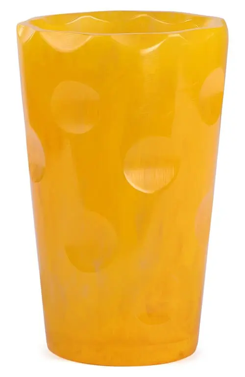CASA AMAROSA Outdoor Resin Tumbler - Mustard