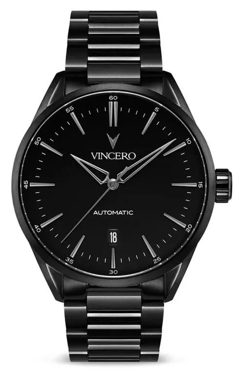 VINCERO Icon Automatic Bracelet Watch - Stealth