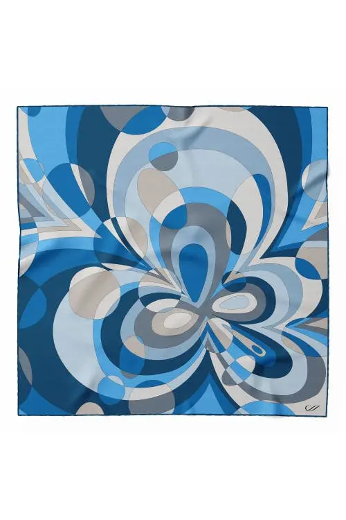ELIZABETTA Michellesilk Bandana For - Blue