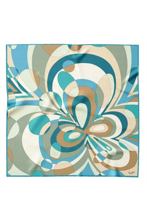 ELIZABETTA Michellesilk Bandana For - Sea Colors