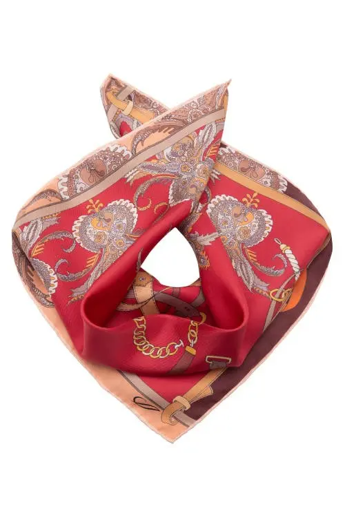 ELIZABETTA Camillasilk Bandana - Red