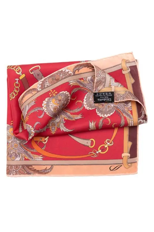ELIZABETTA Camillasilk Bandana - Red