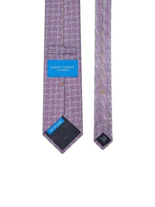 Robert Talbott Diamond Cube Necktie - Lavender