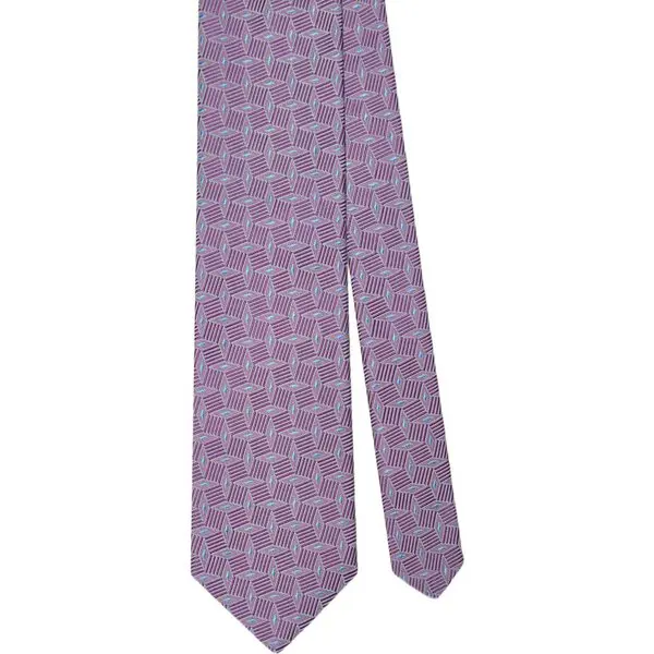 Robert Talbott Diamond Cube Necktie - Lavender