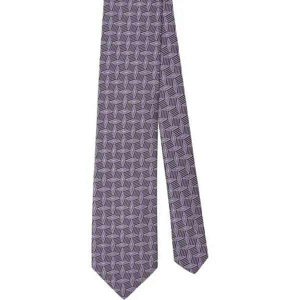 Robert Talbott Diamond Cube Necktie - Purple