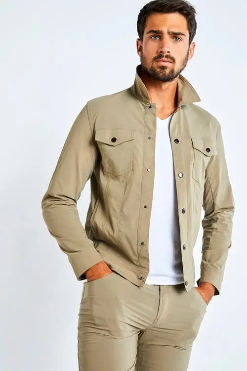 Anatomie Daniel Denim-style Jacket - Khaki