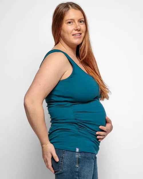 THE BSHIRT Maternity Vest - Teal