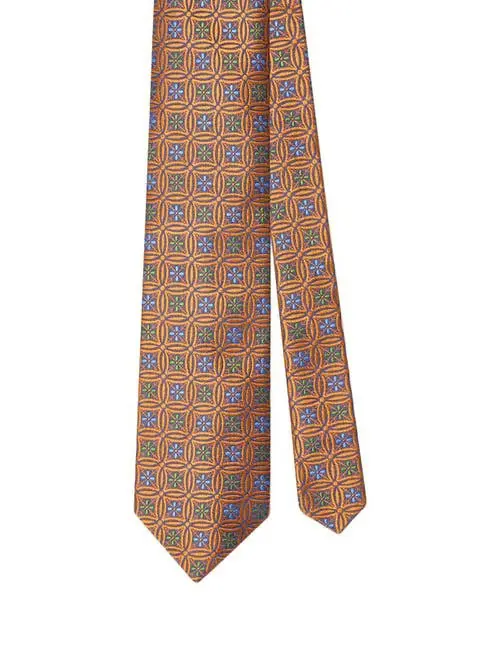 Robert Talbott Floral Necktie - Orange