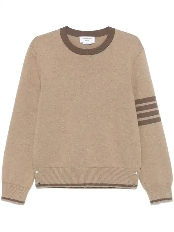 Thom Browne 4-bar Stripe Crewneck Sweater