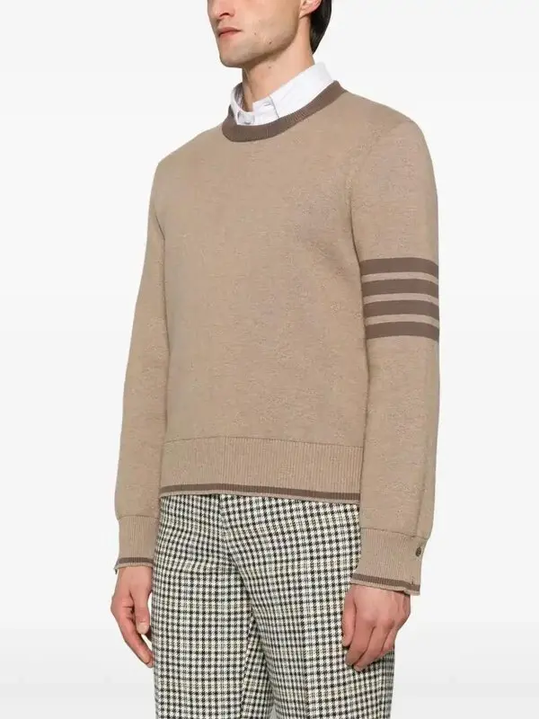 Thom Browne 4-bar Stripe Crewneck Sweater