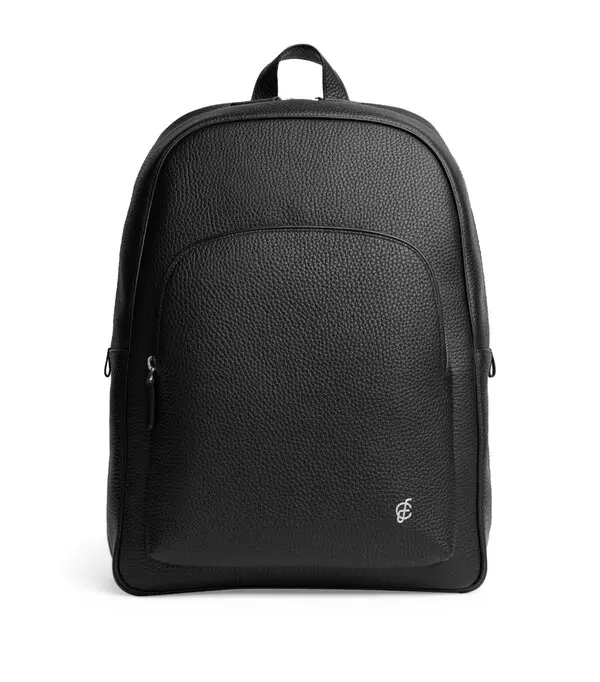 CARL FRIEDRIK Leather Ayrton Backpack - Black
