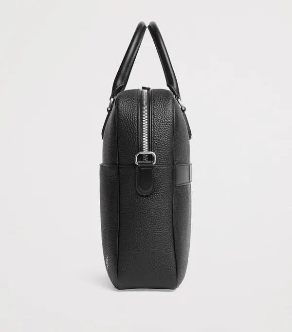 CARL FRIEDRIK Leather Dunloe Briefcase - Black