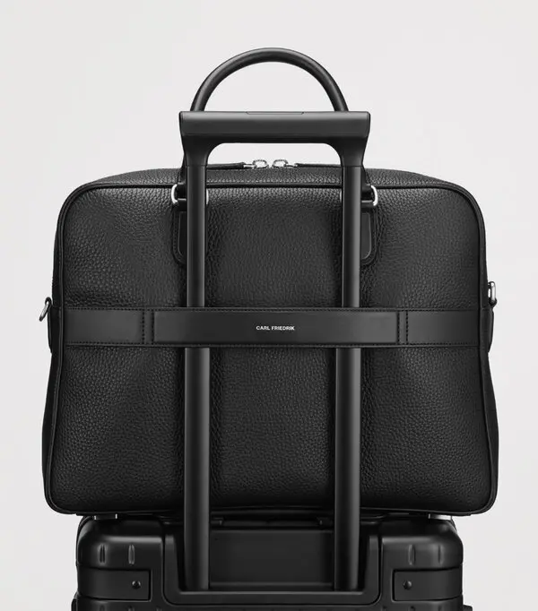 CARL FRIEDRIK Leather Dunloe Briefcase - Black