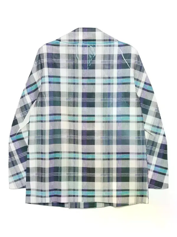 Comme Des Garçons Checked Double-breasted Button Blazer