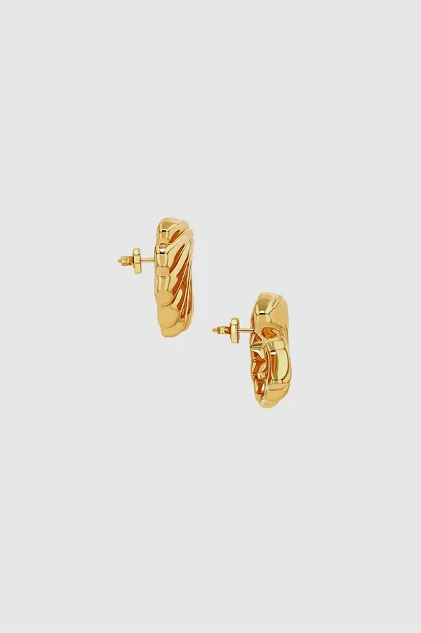 ANINE BING Curved Shell Stud Earrings