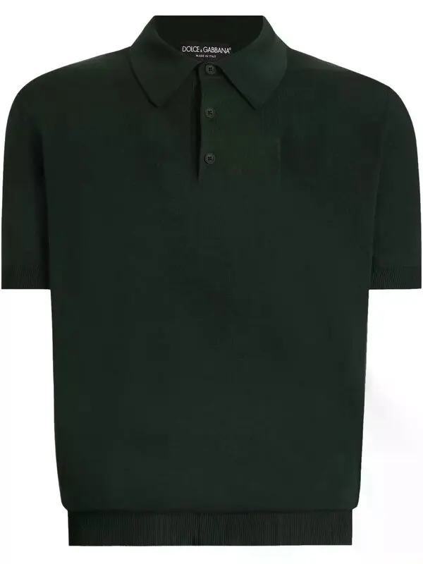 Dolce & Gabbana Short-sleeved Cotton Polo-shirt - Green