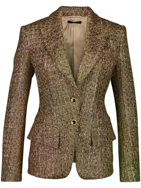 TOM FORD Tweed Single-breasted Blazer