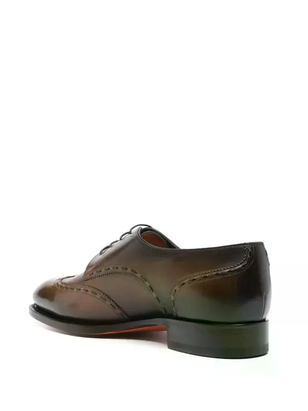 Santoni Leather Derby Shoes